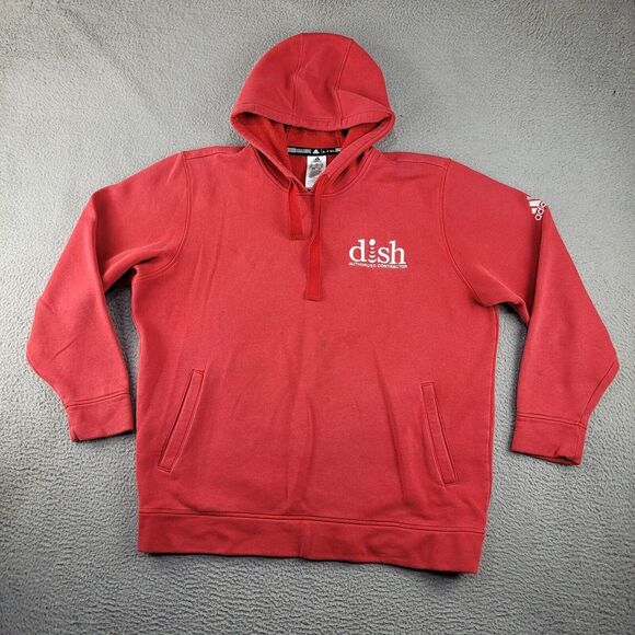 adidas | Shirts | Dish Network Hoodie Mens Extra Large Red Adidas ...